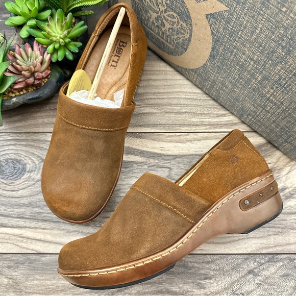 Born | Shoes | Nib Born Bailie Closed Back Clogs Brown Glazed Ginger ...
